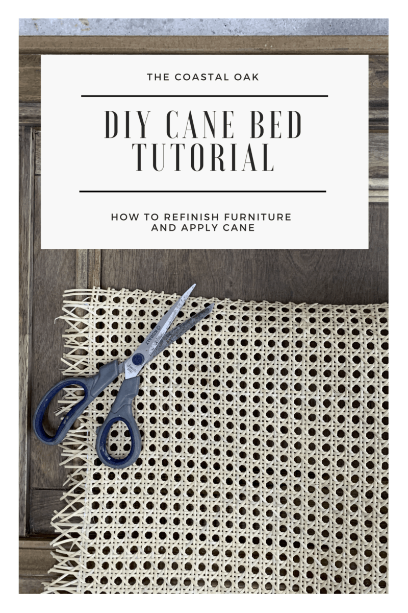 Refinished Cane Bed Tutorial - The Coastal Oak