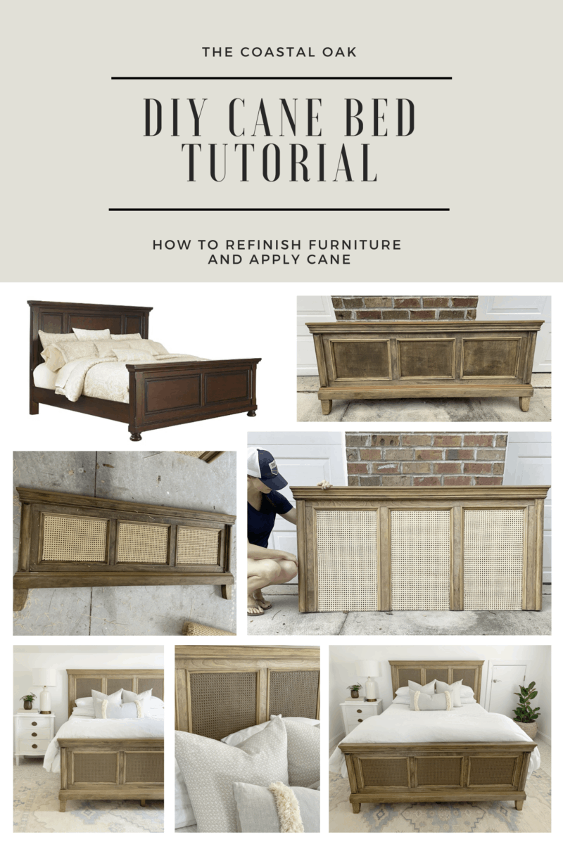 Refinished Cane Bed Tutorial - The Coastal Oak