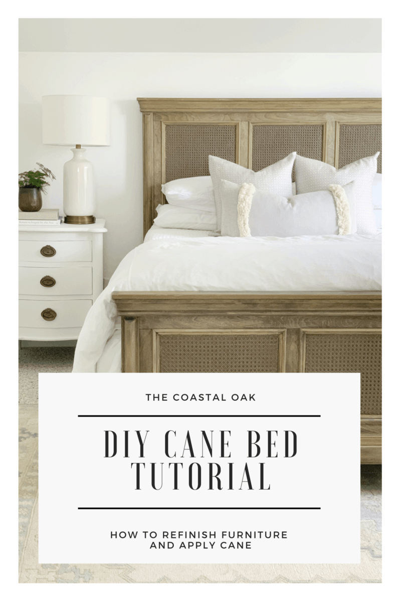 Refinished Cane Bed Tutorial - The Coastal Oak
