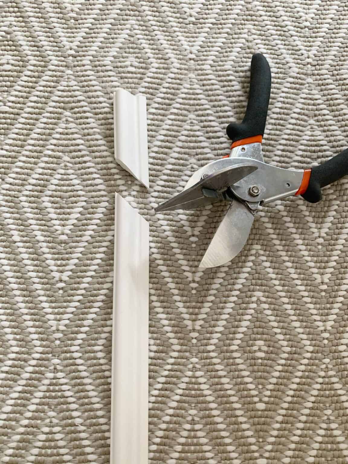 Installing Picture Frame Molding Without a Saw | The Coastal Oak