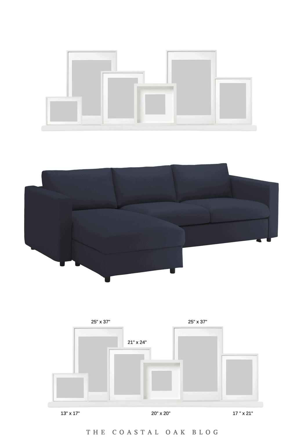 Our New Picture Frame Ledge - The Coastal Oak