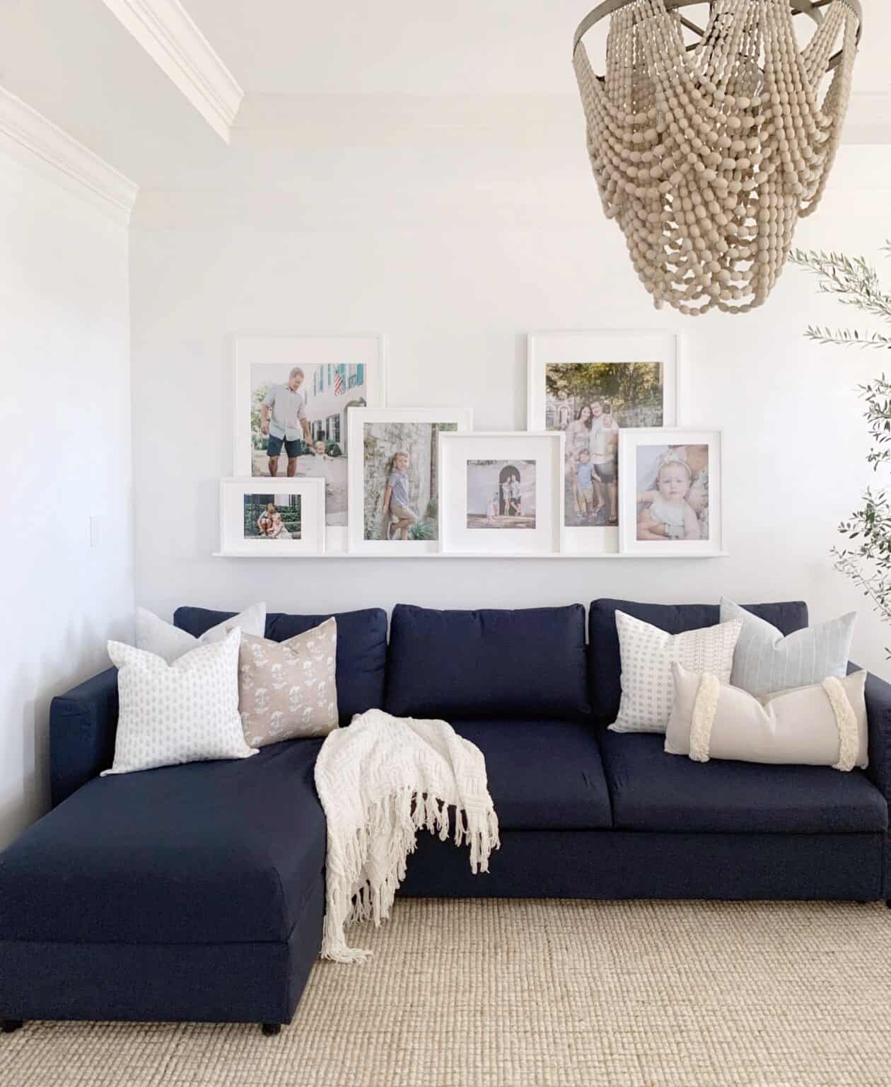 Our New Picture Frame Ledge - The Coastal Oak