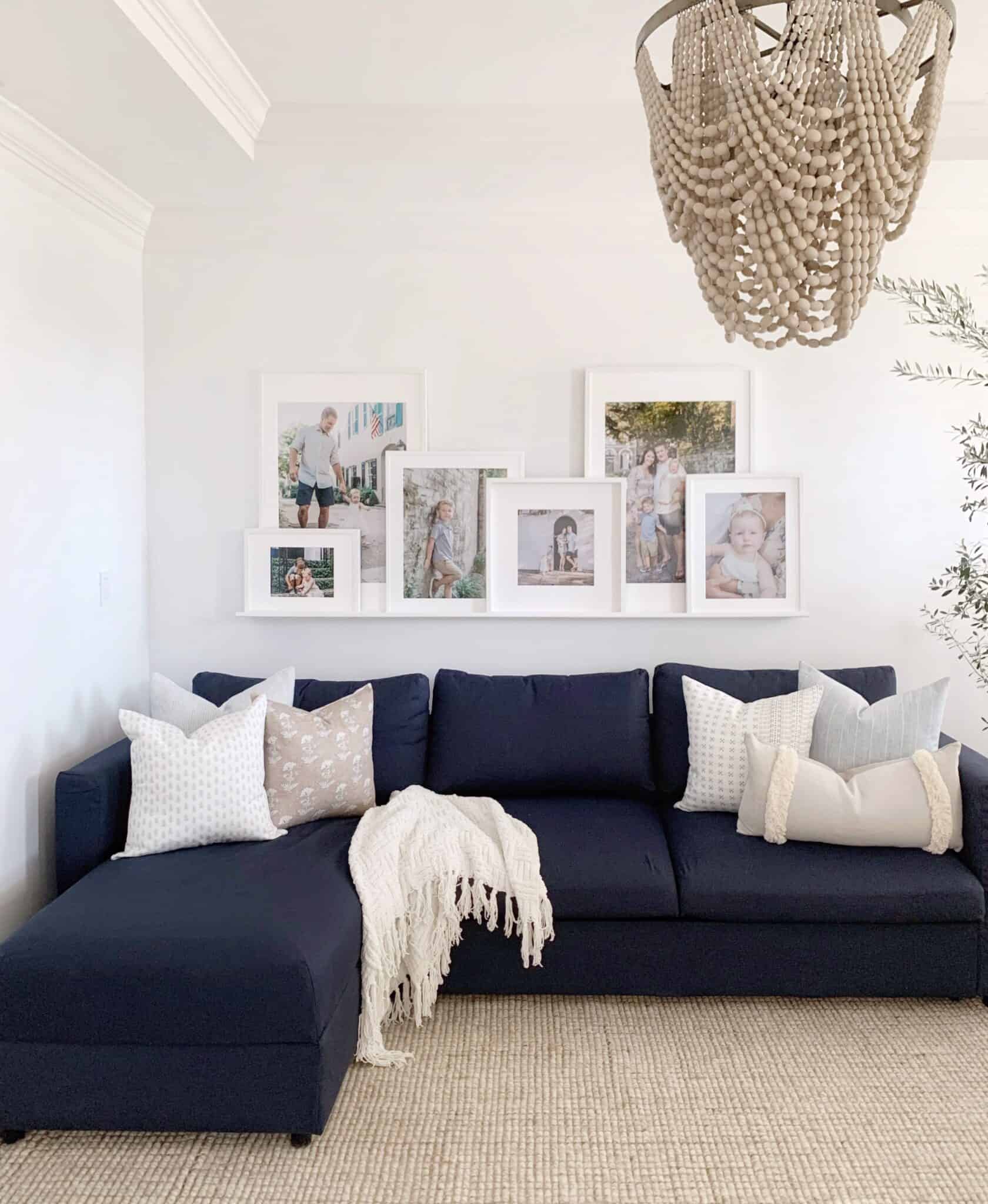 Our New Picture Frame Ledge - The Coastal Oak