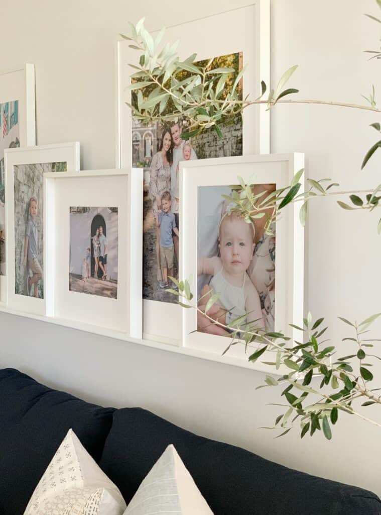 Our New Picture Frame Ledge - The Coastal Oak