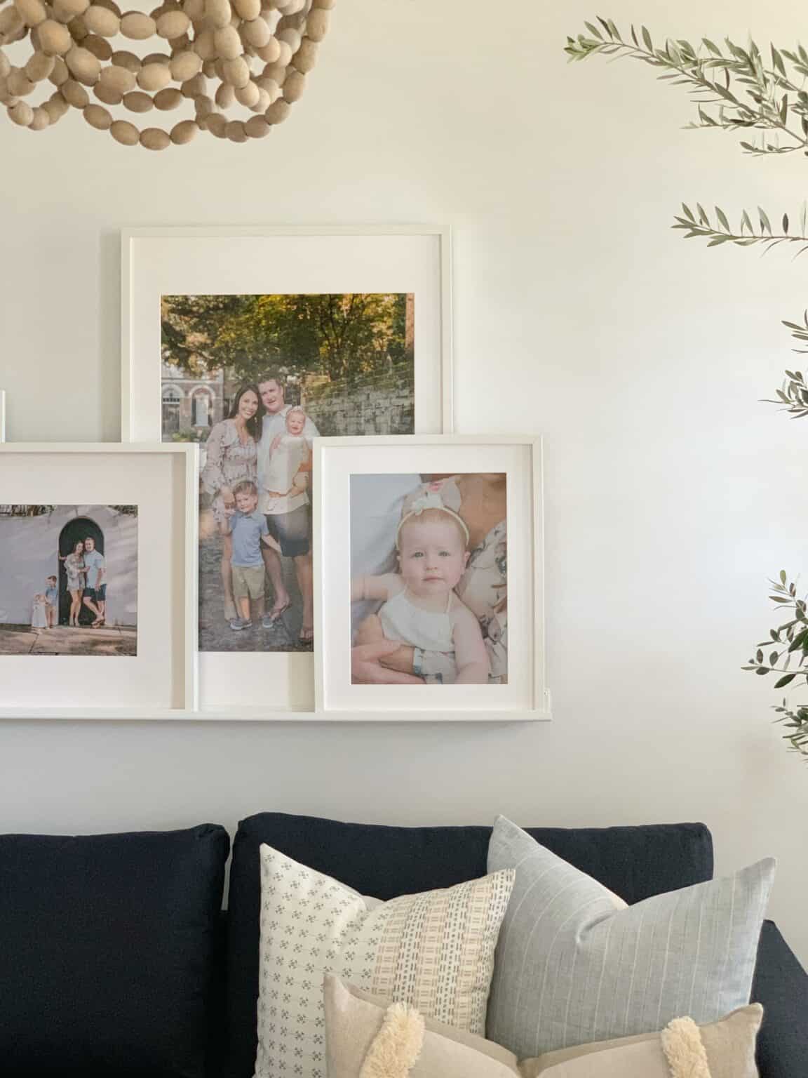 Our New Picture Frame Ledge - The Coastal Oak