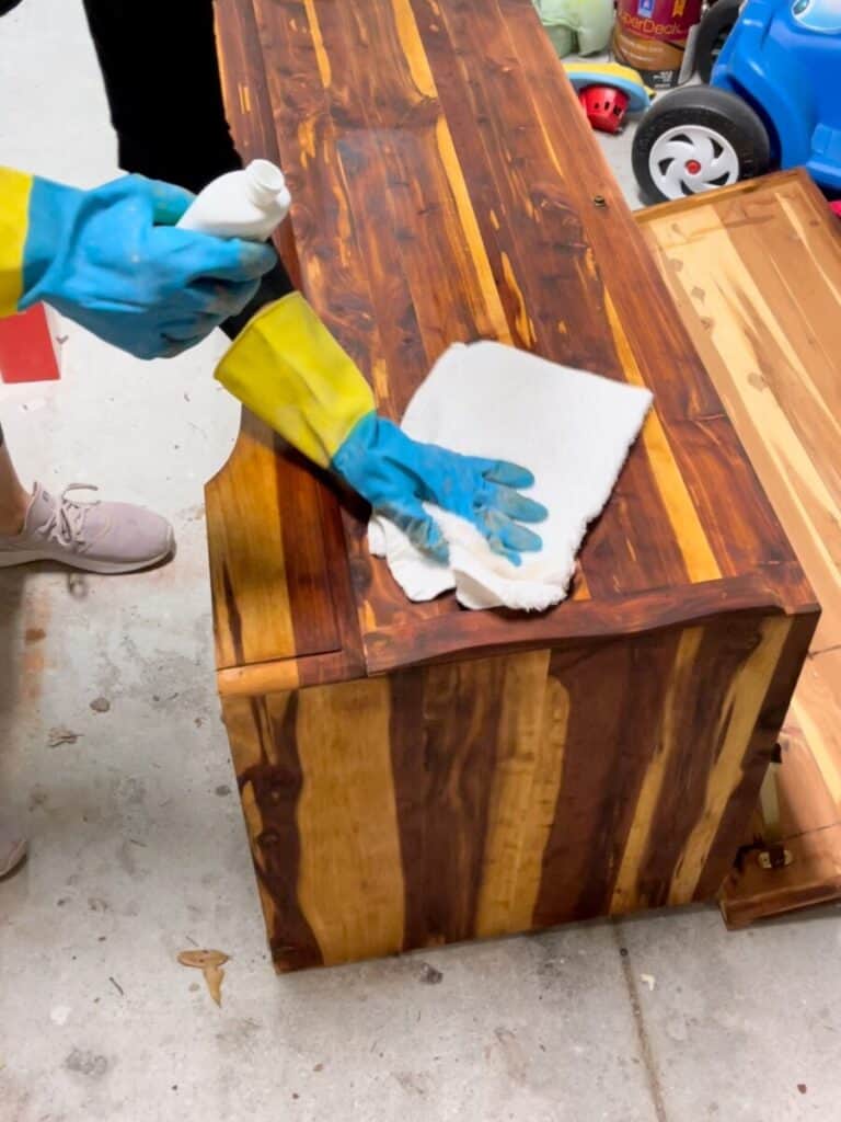 Refinishing and Bleaching Wood: My Heirloom Cedar Hope Chest - The ...