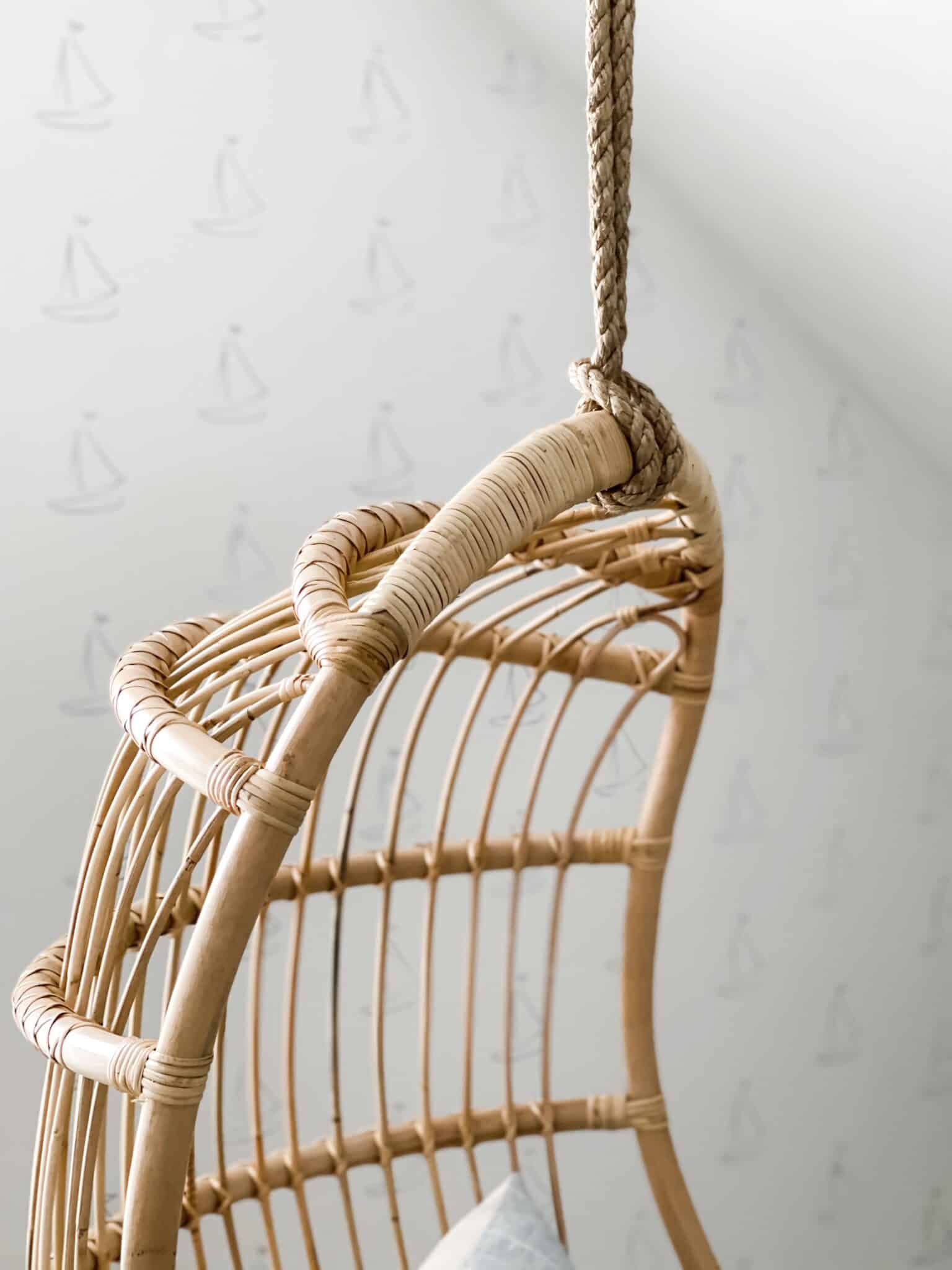 Hanging Rattan Chair - The Coastal Oak