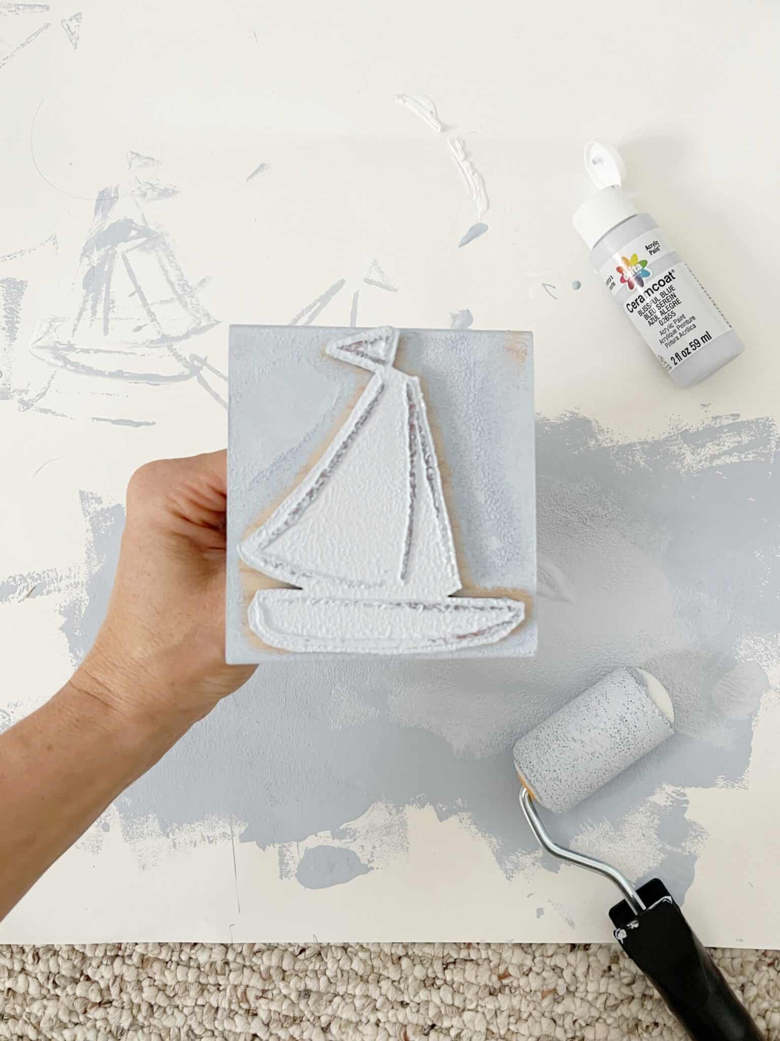 How to Make a DIY Stamped Wall - The Coastal Oak