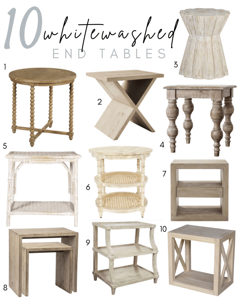 The Best Whitewashed End Tables | The Coastal Oak