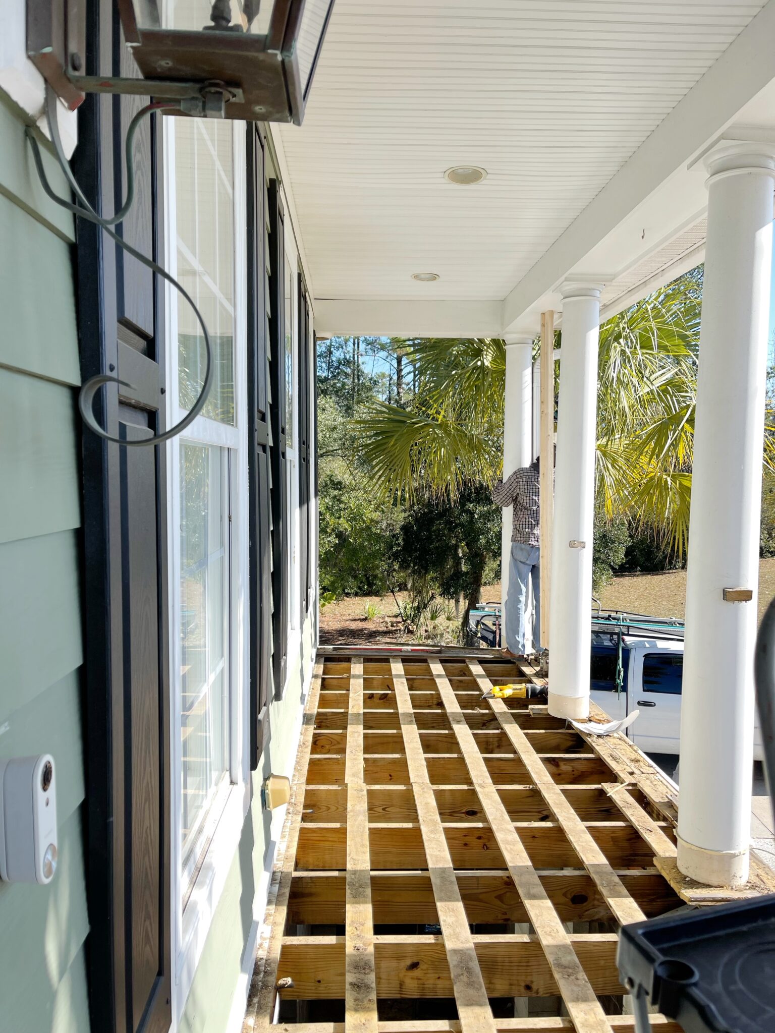 A Coastal Porch Makeover with Composite Decking | The Coastal Oak