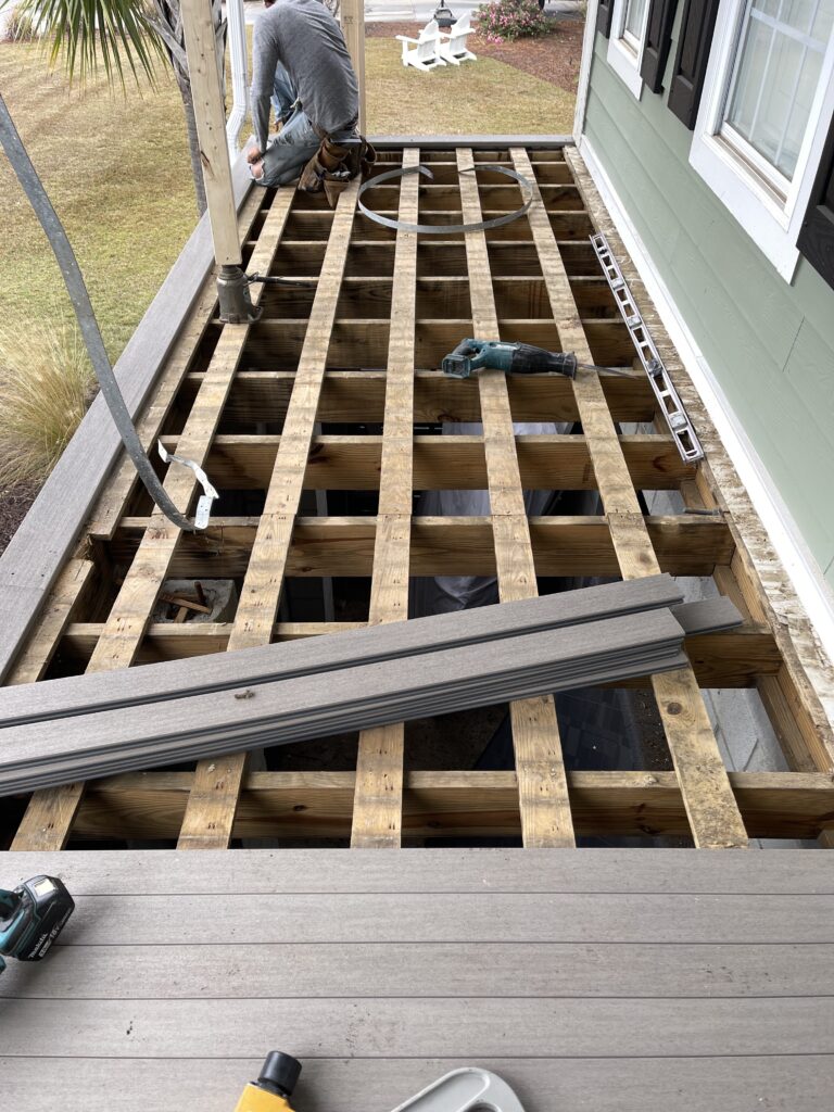 A Coastal Porch Makeover with Composite Decking | The Coastal Oak