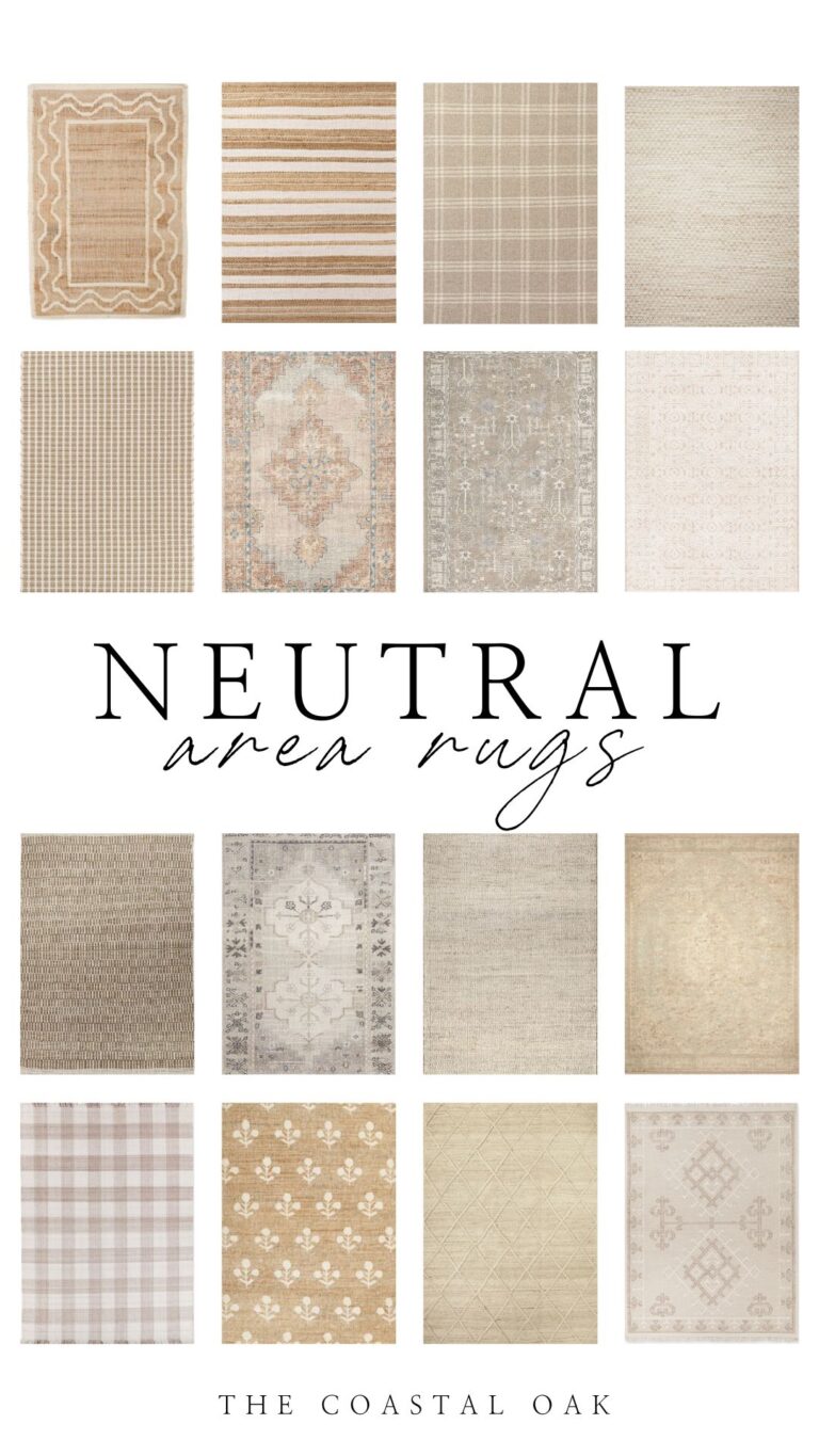 The Best Neutral Rugs | The Coastal Oak