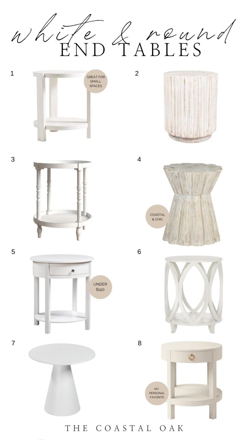 A Guide to Buying Round End Tables | The Coastal Oak